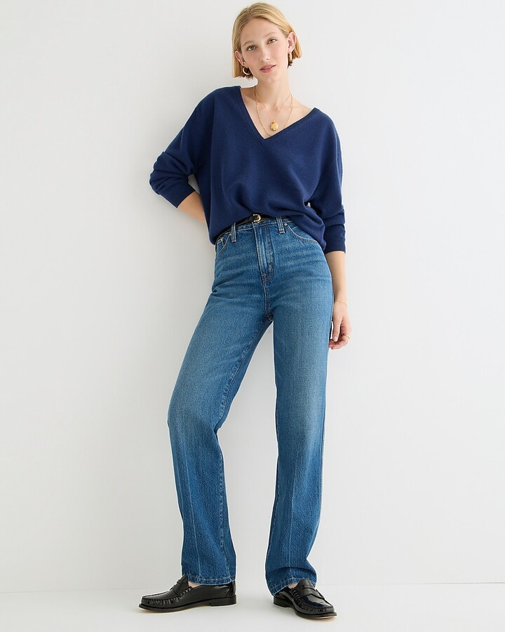 J.Crew Limited-edition Point Sur nipped straight jean in Rodeo wash - ShopStyle