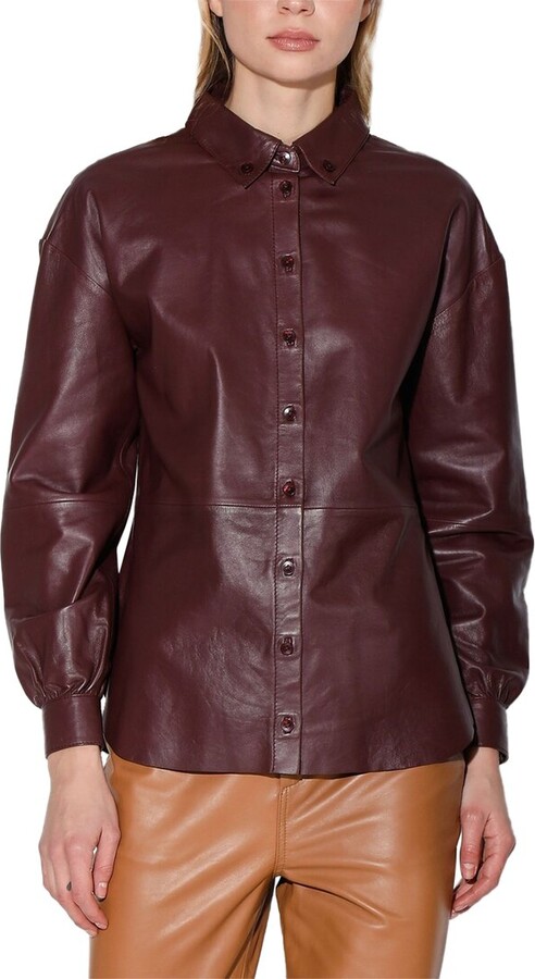 Walter Baker Jaycee Easy Fit Leather Top - ShopStyle