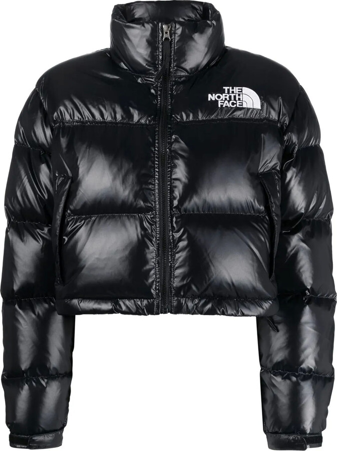 The North Face Nuptse cropped puffer jacket - ShopStyle