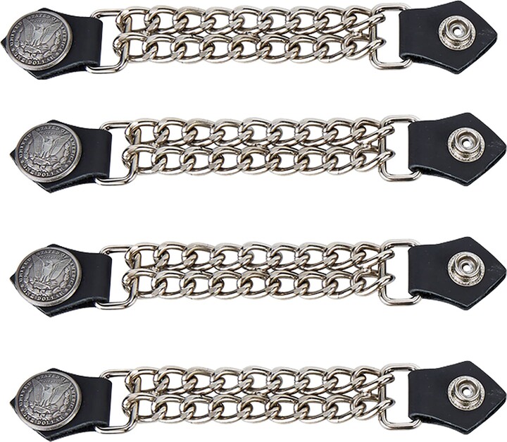 Dream Apparel Authentic Leather Motorcycle Vest Extender for Men Biker ...