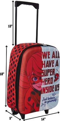 Ladybug Carry On Rolling Kid Luggage with Wheel for Girl, 18 Inch ...