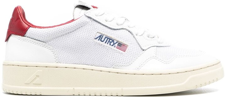 AUTRY Logo Patch Low-Top Sneakers - ShopStyle