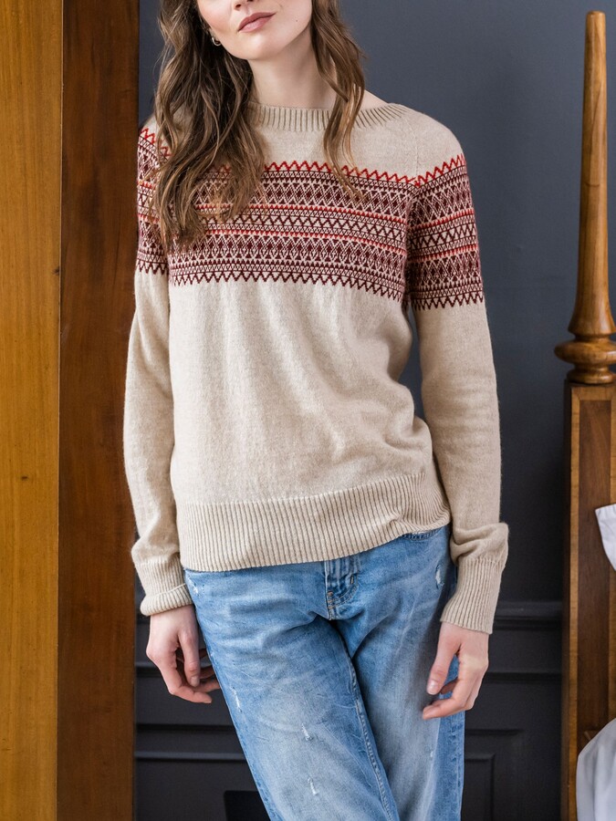 Celtic & Co. Fair Isle Supersoft Crew Neck Jumper - ShopStyle