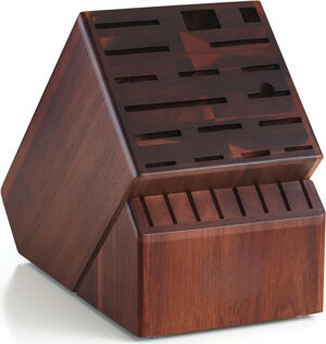 PSA LABORATORY FURNITURE LLC Acacia Wood Knife Block Holder Without ...
