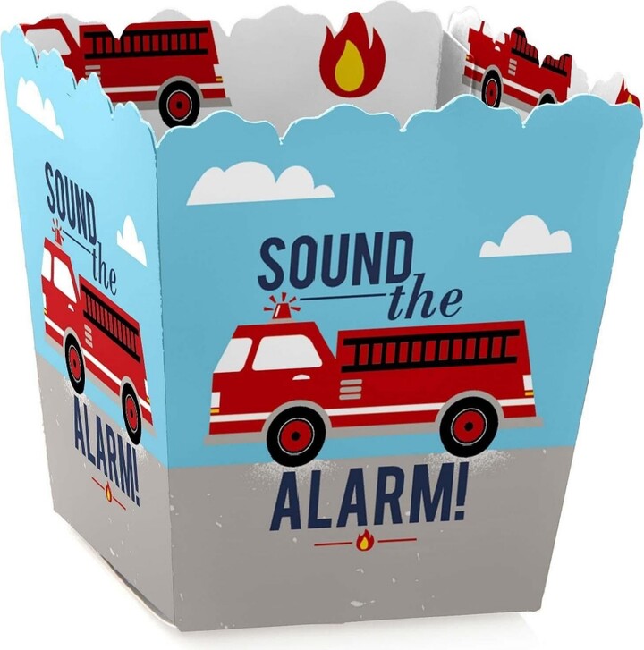 Big Dot of Happiness Fired Up Fire Truck - Party Mini Favor Boxes ...