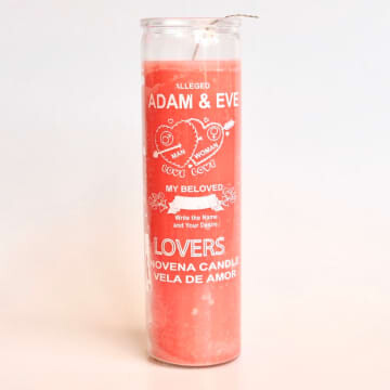 Santa sabina Pink Adam and Eve Lovers Ritual Prayer Candle pink Pink ...