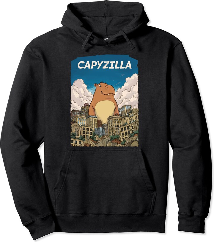 Funy Capyzilla Urban-Monster Animal Parody Outfit Capyzilla Giant Funny ...