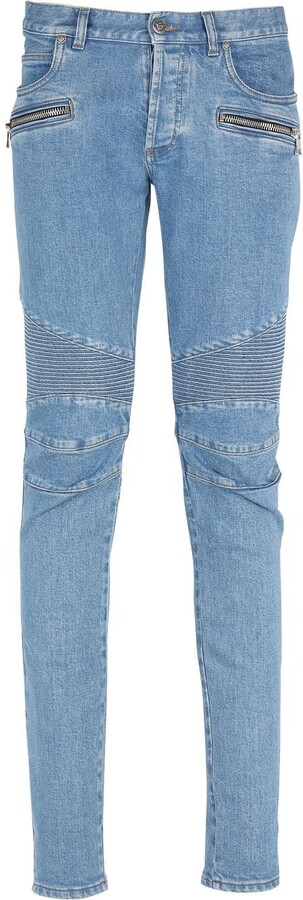 Balmain Ripped Super-Skinny Jeans - ShopStyle