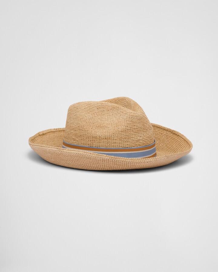 Prada Woven Fabric Hat - ShopStyle