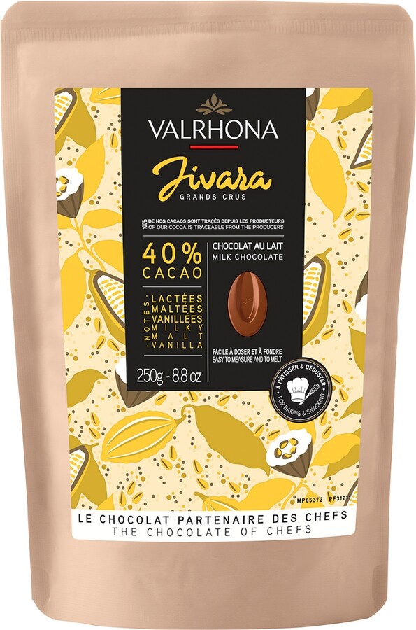 Valrhona Jivara 40% Milk Chocolate Chips 250g - ShopStyle Food & Beverage