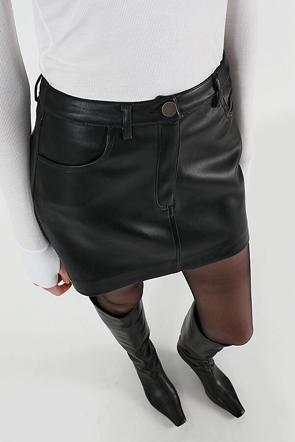 Apparis Gretchen Vegan Leather Skirt - ShopStyle