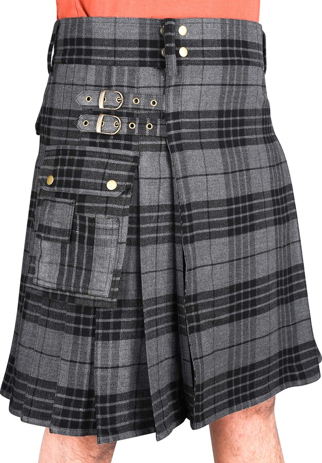 DSS KILTS- Men's Heavy Tartan Utility Kilt-Kilt for Men - ShopStyle ...