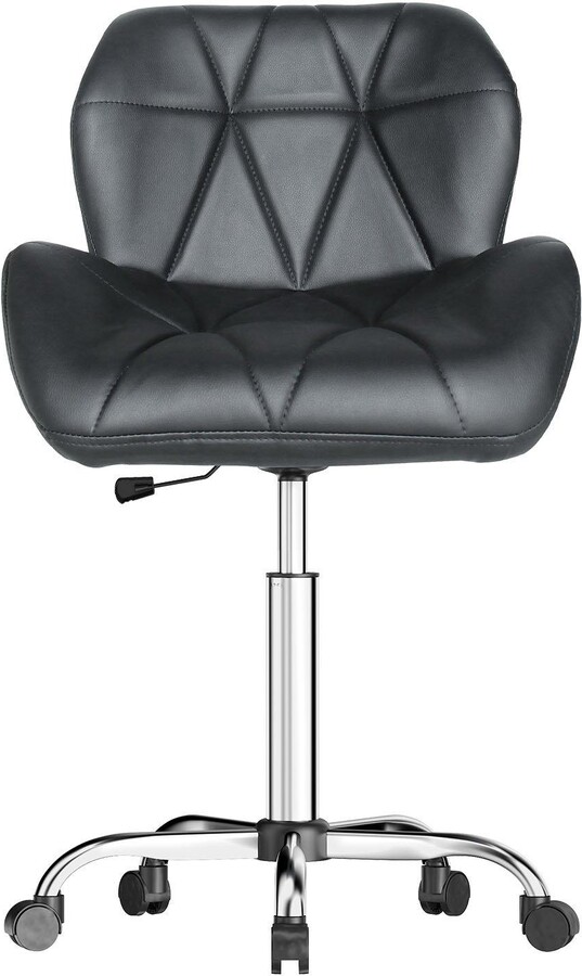 Rattantree Rolling Swivel Chair with Wheels,Lumbar Support Bar Stools ...