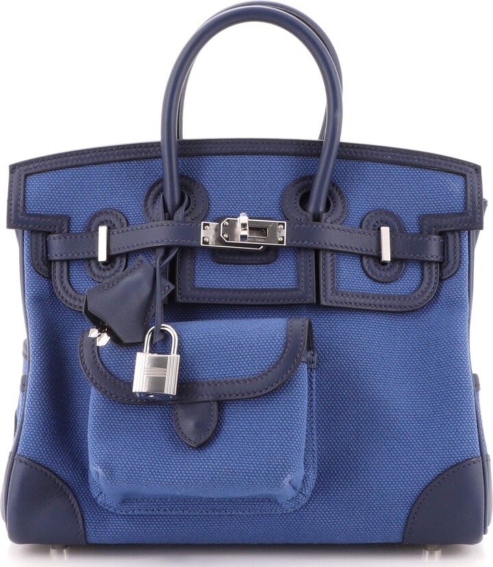 Hermes Cargo Birkin Bag Canvas and Swift 25 - ShopStyle
