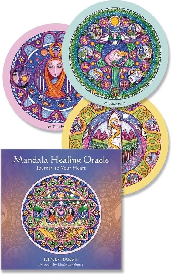Etsy Mandala Healing Oracle Circular Cards Kit Card Deck & Guidebook ...