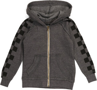 TJMAXX Toddler Boys Checkerboard Sleeve Full Zip Hoodie - ShopStyle