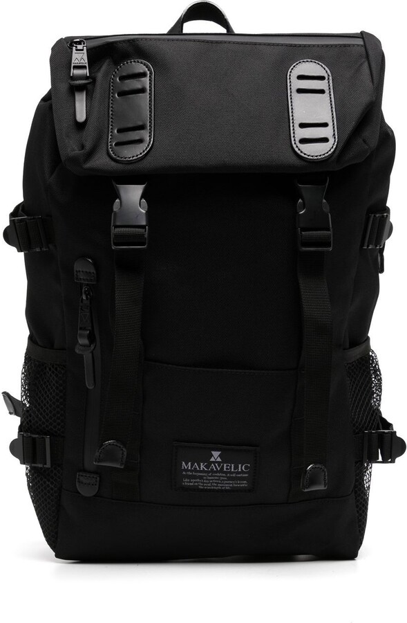 Makavelic Logo-Patch Backpack - ShopStyle