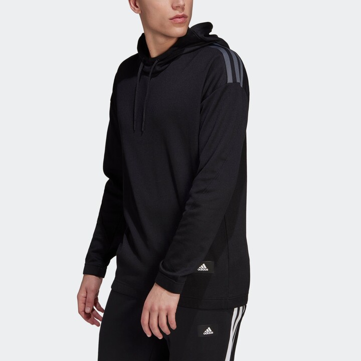 adidas Men's TRVL 3-Stripes Hoodie - ShopStyle Activewear Shirts
