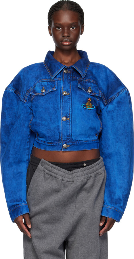 Vivienne Westwood Blue Boxer Denim Jacket - ShopStyle