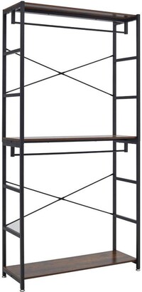H&O Direct 2 Tier Clothing Rack with Storage Shelves - ShopStyle ...