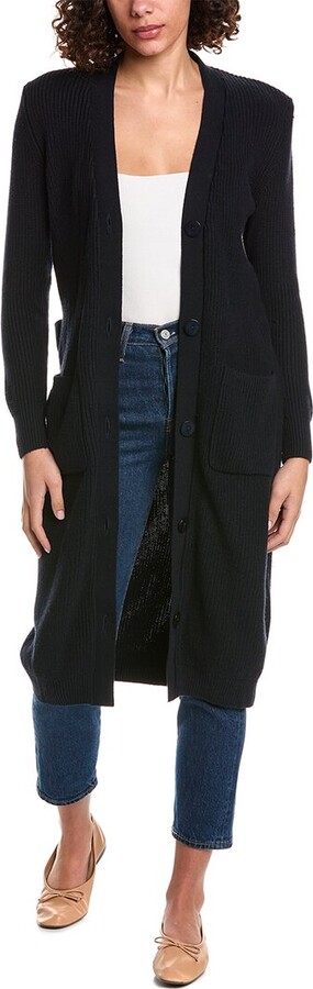 Minnie Rose Belted Long Shaker Cashmere-Blend Cardigan - ShopStyle