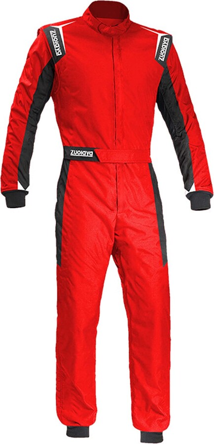 Bestgift Kart Racing Suit One Piece Track Racing Suit Karting Suit Red ...