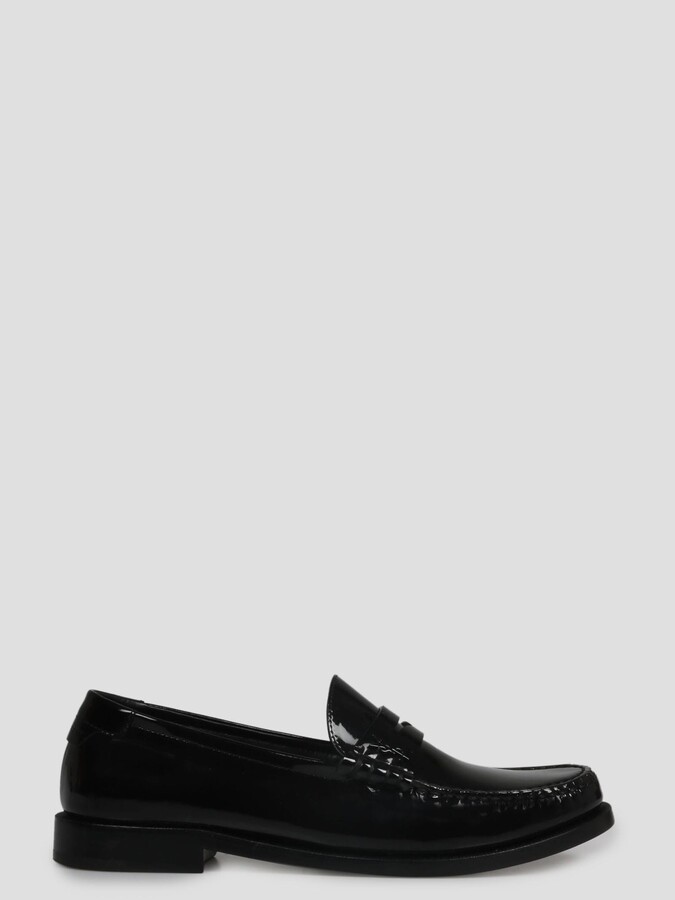 Saint Laurent Le Loafer Monogram Penny Slippers - ShopStyle