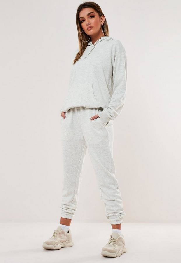 Missguided White Basic Jogger And Hoodie Co Ord Set - ShopStyle