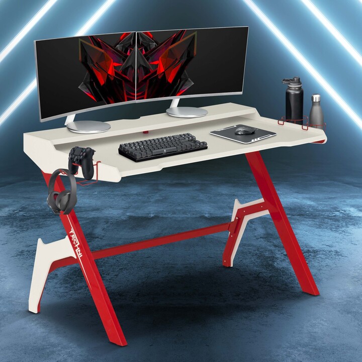 EDWINRAY 48" Home Office Gaming Computer Desk with Monitor Stand, Y ...