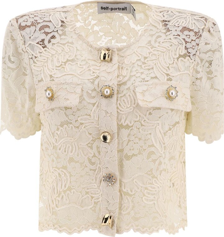 Self-Portrait Lace top - ShopStyle