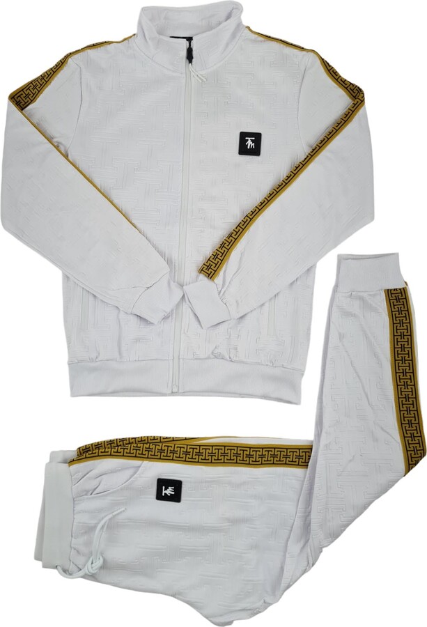 Time Is Money Men's Jacquard Print Tracksuit - ShopStyle Activewear ...