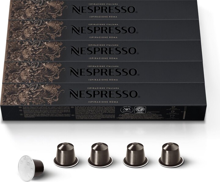 Nespresso Capsules OriginalLine, Roma, Medium Roast Espresso Coffee, 50 ...
