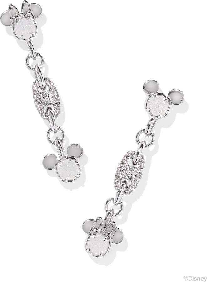 Kendra Scott Disney | Silver Mickey Mouse and Minnie Mouse Crystal ...