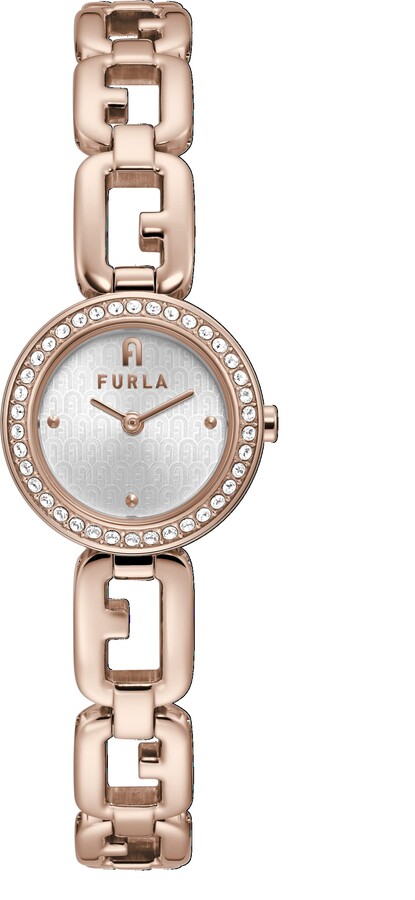 Furla Ladies Rose Gold Tone Stainless Steel Bracelet Watch (Model ...