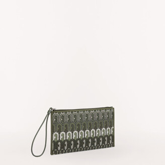 Furla Opportunity Envelope L Toni Cactus Recycled Jacquard Fabric With ...
