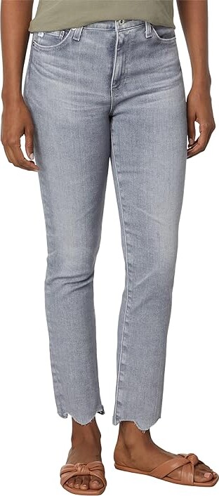 AG Jeans Mari Crop High-Rise Slim Straight in Vp 22 Years Cast Shadow ...