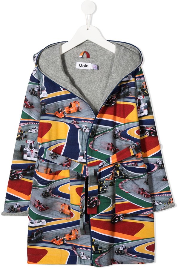 Molo Race Car Print Bathrobe - ShopStyle Kids & Baby Robes