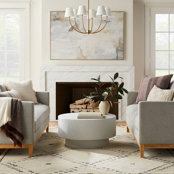 Threshold designed w/Studio McGee 6-Light Ceiling Chandelier Brass ...