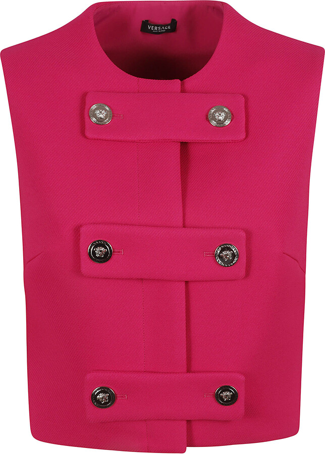 Versace Fitted Classic Vest - ShopStyle