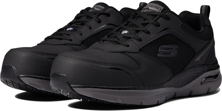 Skechers Men's Lace up Safety Arch Fit Sr Comp Toe Construction Shoe ...