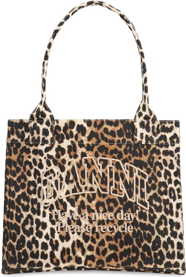 Ganni Canvas Tote Bag - ShopStyle
