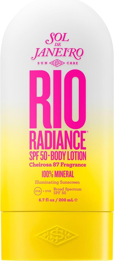 Sol De Janeiro Rio Radiance SPF 50 Mineral Body Lotion Sunscreen with ...