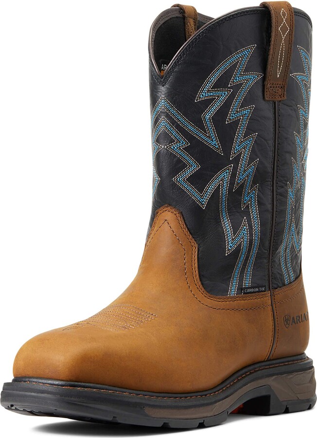 Ariat Mens WorkHog XT BOA Carbon Toe Work Boot Dark Earth/Black 9 ...