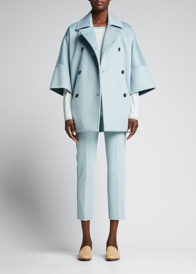 Max Mara Favella Double-Breasted Short Coat - ShopStyle