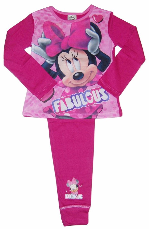 Minnie Mouse Disneys Minnie Mouse Girls Pyjamas Disney Fabulous Pink (9 ...