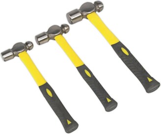 Loops 3 Piece Ball Pein Hammer Set - 12oz 1lb 1.5lb Pin Hammers ...