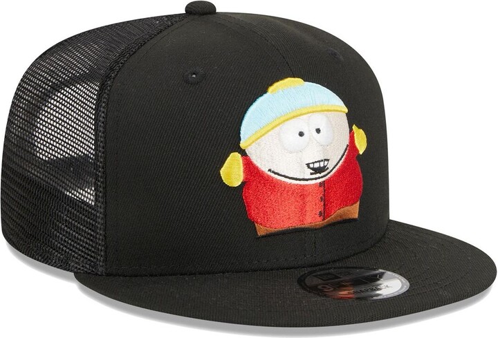 New Era Men's Black South Park Cartman Trucker 9FIFTY Snapback Hat ...