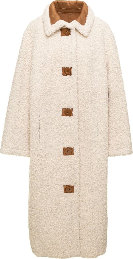 Stand Studio Kenca Reversible Shearling Coat - ShopStyle
