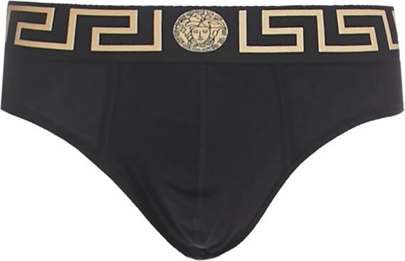 Versace Greca Band Print Two-Pack Briefs - ShopStyle