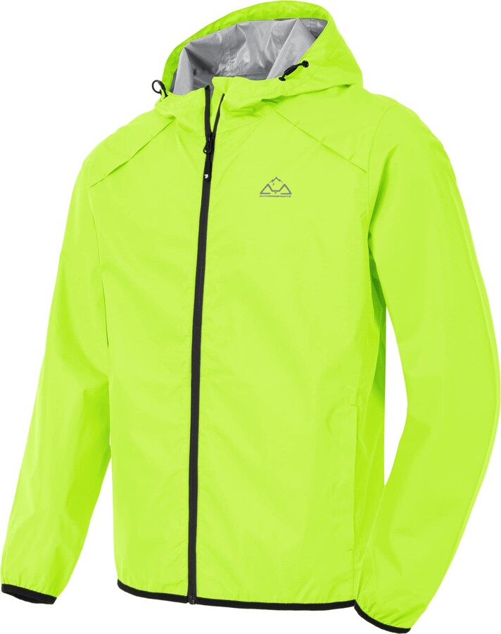 Rdruko Cycling Jacket Mens Waterproof Lightweight Packable Thin Rain ...